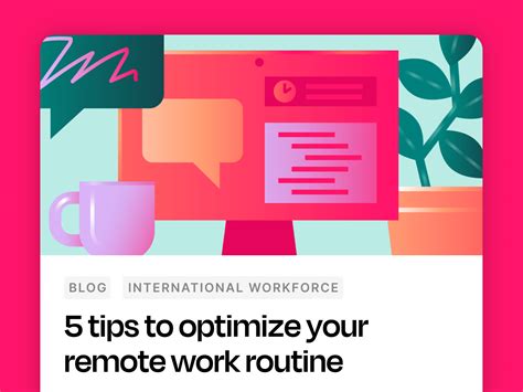 Blog Illustration Optimize Your Remote Work Routine By Jess Smith For Higlobe On Dribbble