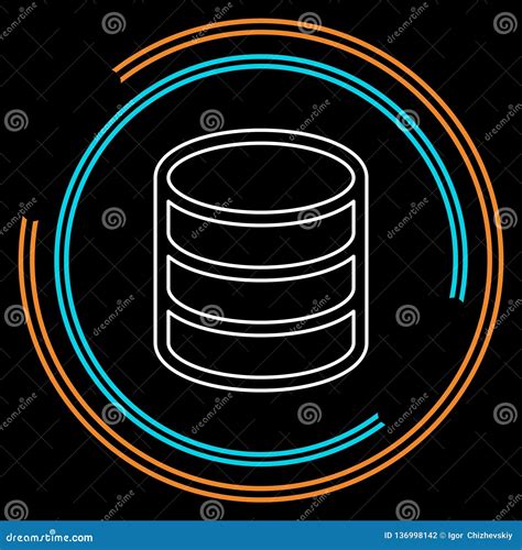 Server Database Connections Backup Storage Stock Vector Illustration