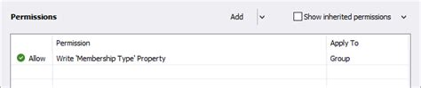 how to grant rights to modify group membership adaxes help