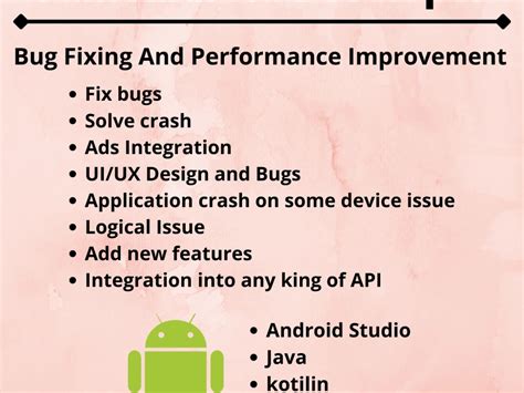 android tasks projects and bug fixing in android upwork