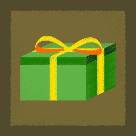 플랫 음영 스타일 아이콘 선물 상자 벡터 Eps Ai Uidownload