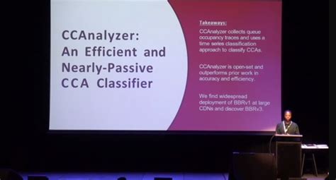 Ccanalyzer An Efficient And Nearly Passive Congestion Control