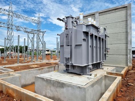 Premium Photo Transformer Installation The High Voltage Takeoff