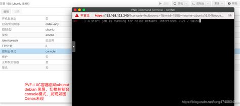 Pve Lxc容器启动ubuntudebian 黑屏，切换控制台a Start Job Is Running For Raise Network Interface5min 1spve