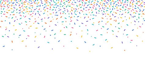 다채로운 스프링클 배너 배경 다채로운 떨어지는 장식 스프링클 배경 귀여운에 대한 스톡 벡터 아트 및 기타 이미지 귀여운 냉동식품 다중 색상 Istock