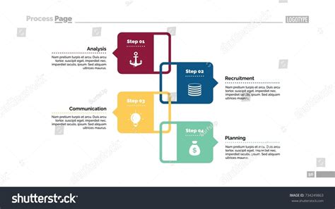 Four Elements Slide Template Stock Vector Royalty Free 734249863