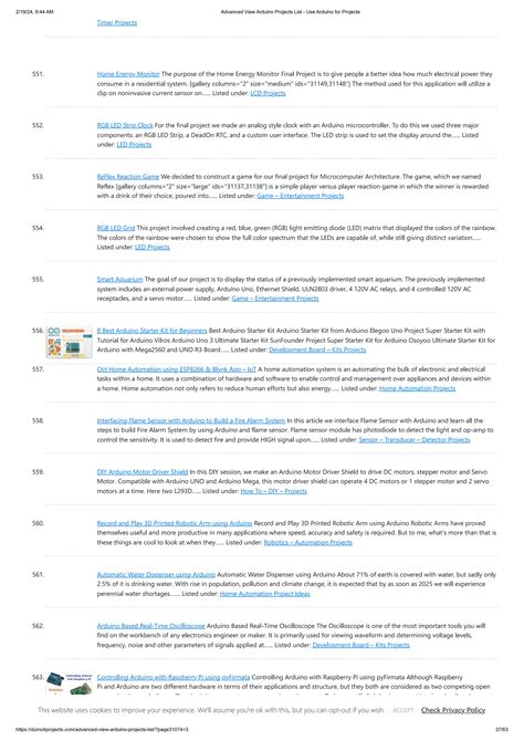 Advanced View Arduino Projects List Use Arduino For Projects 3pdf