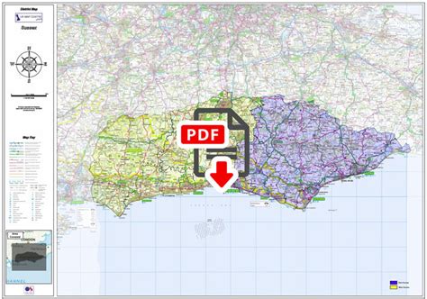 Sussex County Map District Boundaries Os Pdf Download Uk