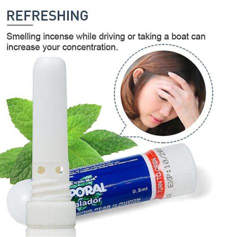 1510pcs 100 Original Thailand Nasal Inhaler Nose Essential Oil Mint