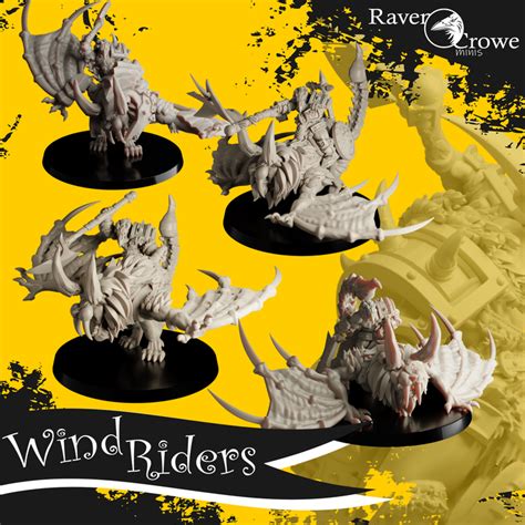 3d Printable Wind Riders By Ravencrow Minis