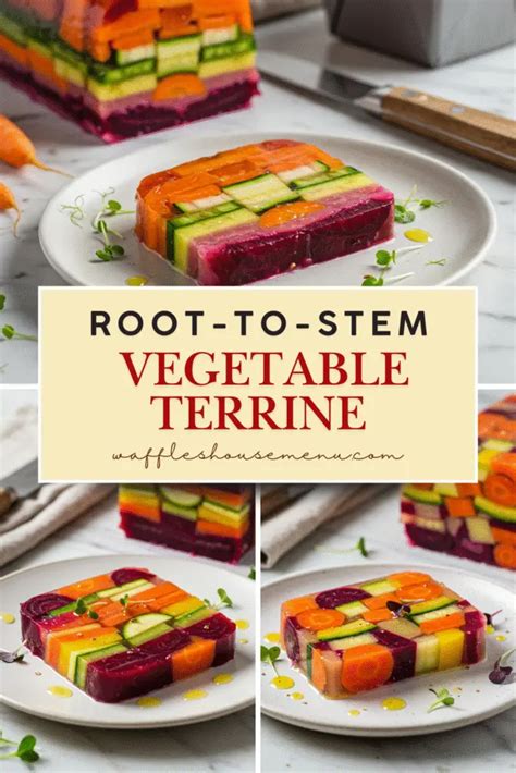 Root To Stem Vegetable Terrine Colorful And Zero Waste