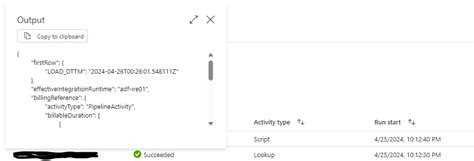 Adf Lookup Activity Not Returning Correct Datetime Value Microsoft Qanda