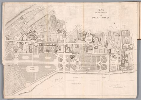 Plan Du Quartier Du Palais Royal David Rumsey Historical Map Collection