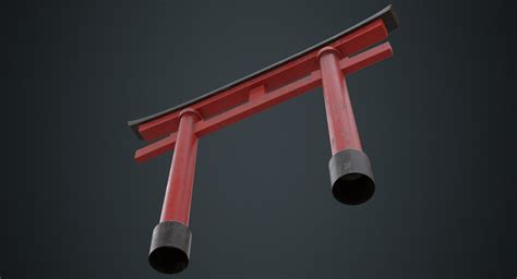 도리이 게이트 1b 3d 모델 15 Blend Fbx Obj Free3d