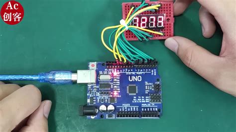 Arduino入门17：四位数码管做一个计数器实验 学浪计划 电子发烧友网