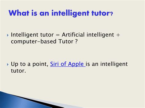 ppt intelligent tutor powerpoint presentation free download id 2737520