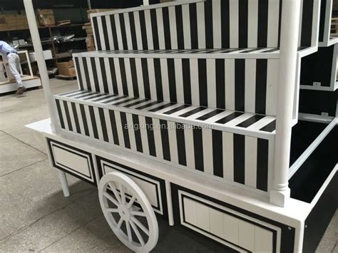 Large Wood Flower Cart Rolling Display Cart Outdoor Flower Cart Buy