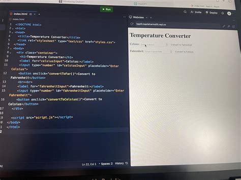 Bharat Intern Task1 Temperature Convertor Task 2 Homepage Of