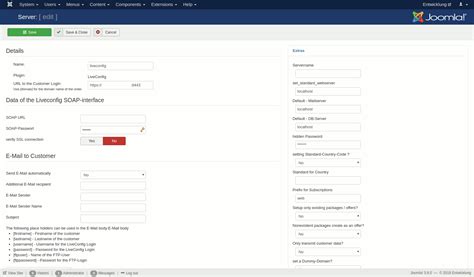 JoomISP LiveConfig Plugin