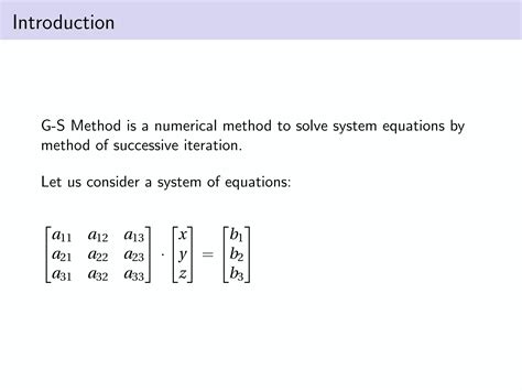 Gauss Seidel Method Of Power Flow Ppt