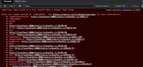 🐞sidebar List Has React Missing Key Prop Error · Issue 1560 · Teletraceteletrace · Github