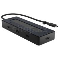 ᐈ USB HUB 4 port Type C HP 4K USB C Multiport Hub Black купить в интернет магазине Белый