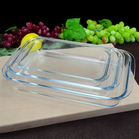 Glass Bakeware Oven Safe Rectangle Baking Dish Set Glass Oven Bakeware