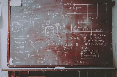 Classroom Whiteboard With Math Problems Premium Ai Generated Image