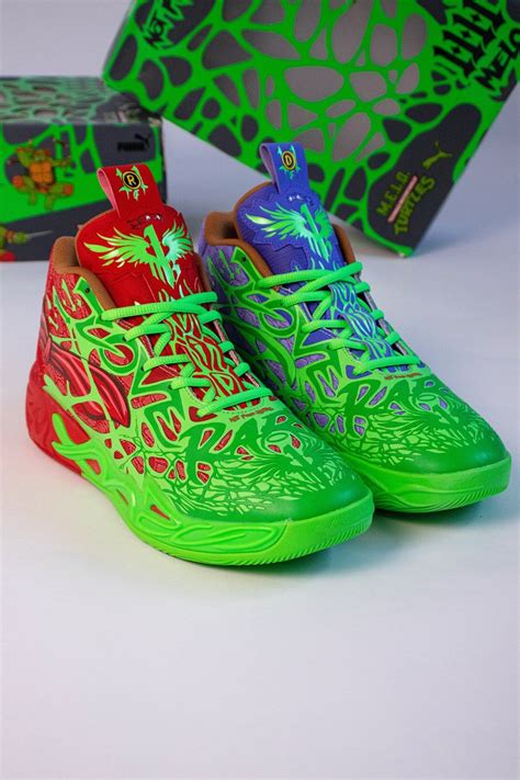 Now Available Tmnt X Lamelo Ball X Puma Mb 04 Raphael And Donatello — Sneaker Shouts