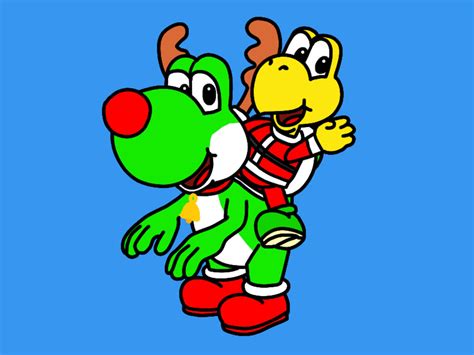 Koopa And Yoshi In Christmas By Sandi130201 On Deviantart
