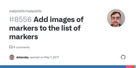 Add Images Of Markers To The List Of Markers Issue Matplotlib Matplotlib GitHub