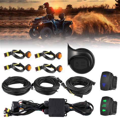 Turn Signal Kit Utv With 110db Horn Plug And Play Pre Wired For