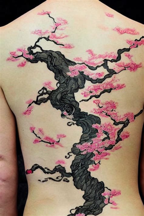 Japanese Style Cherry Blossom Tree Tattoo Symbolism And Design Guide