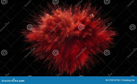 Abstract Of Red Explosion On Black Background Fantasy Explosion Stock Photo Image Of Abstract