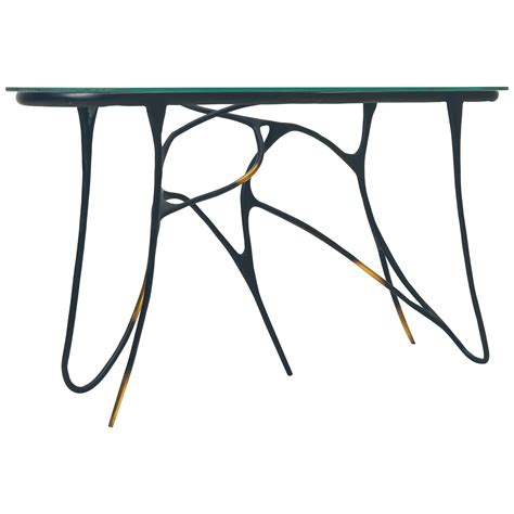 Brass Sarreid Console At 1stdibs