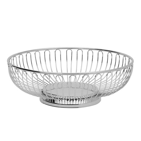 Products Bread Baskets Silver Round 9