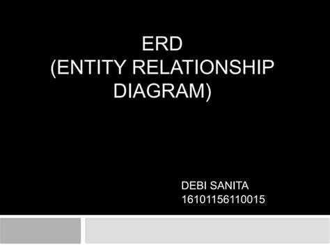 Materi Erd Entity Relationship Diagrampptx