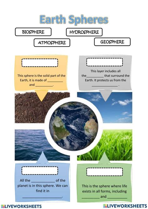 Earth Sphere Sy… Free Interactive Worksheets 2237311
