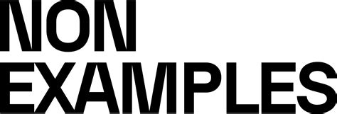 Nonexamples