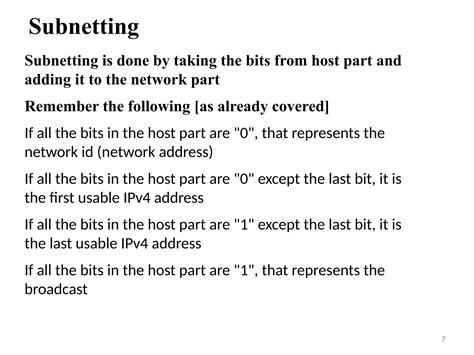 Subnetting Computer Networking Lecture Pptx