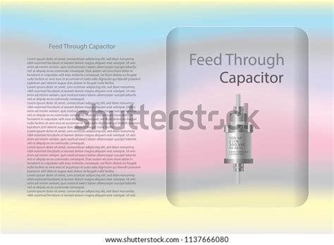 Feed Through Capacitor Diagram Text Information Stock Vector Royalty