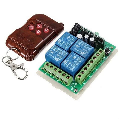 DC V CH Channel Wireless RF Remote Control Switch Transmitter Receiver A Relay At Rs