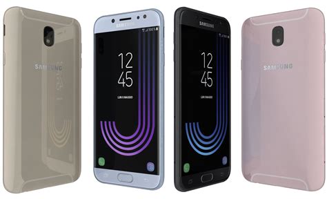 Samsung Galaxy J7 Prime 2 All Colors 3d Model 60 3ds Blend Max