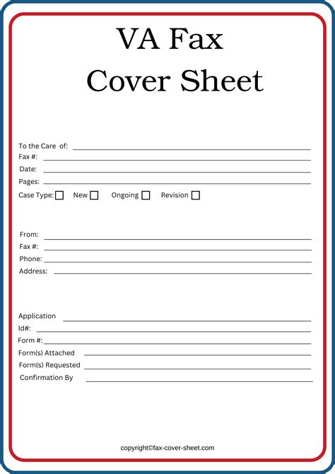 Va Fax Cover Sheet Templates Printable In Pdf Format