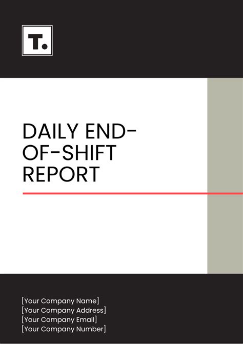 Free Operations Report Template To Edit Online