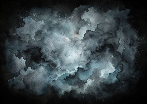 Dramatic Monochrome Watercolor Texture A Sophisticated Dark Charcoal