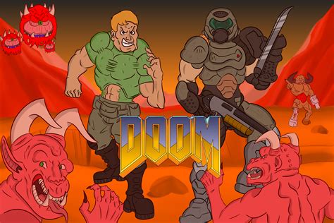 Doom Guy And Doom Slayer By Sirdoubled On Newgrounds