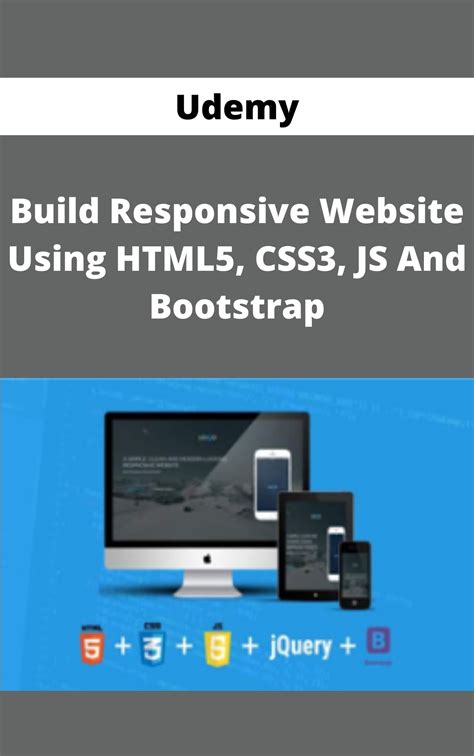 udemy build responsive website using html5 css3 js and bootstrap