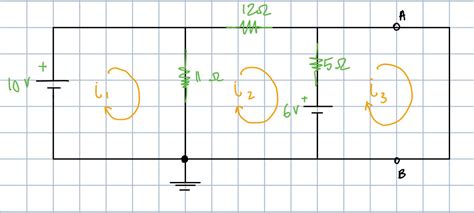 Solved Find The Thevenin Voltage Across Nodes A B Using Mesh Chegg