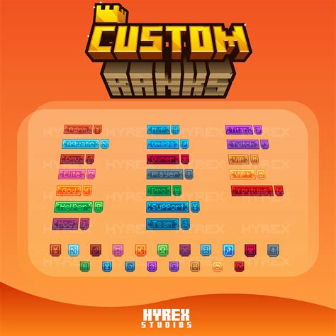 CUSTOM RANKS Ranks Pack 1 MCModels